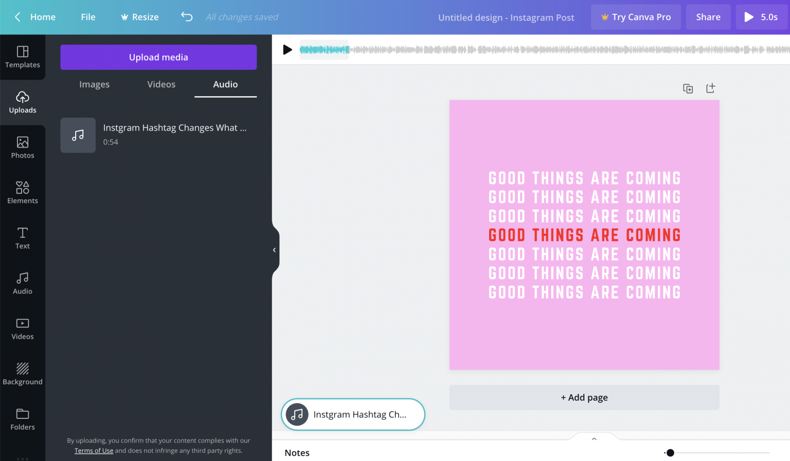 How to make Audiograms with Canva | Audiogram Blog